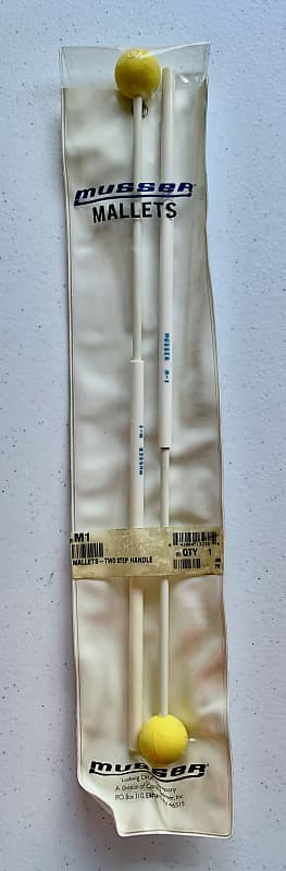 Marimba Mallets Musser M1 Med-Soft Rubber 2-Step Handle | Reverb