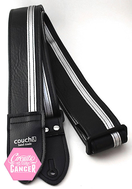 Couch Racer X Guitar Strap Silver/Black | Reverb UK