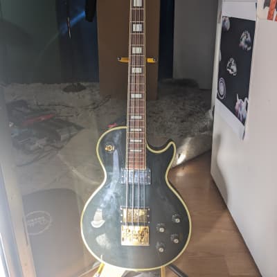 Greco EGB Les Paul Custom single cut EB-0 bass 1990 -black | Reverb