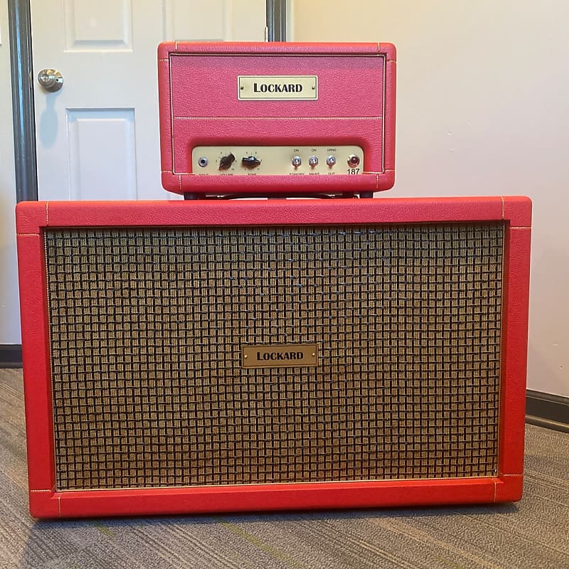 Lockard 187 Red with matching 2x12 cabinet | Reverb