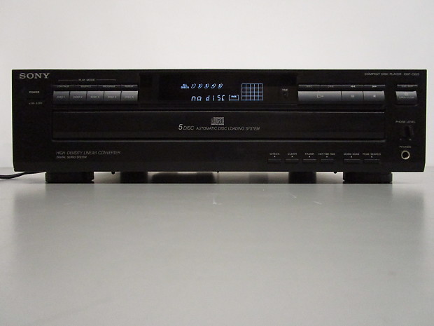 Sony CDP-C225 Compact Disc Player, 5 Disc Automatic Disc | Reverb