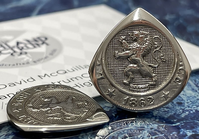 The Highland Plectrum Co. One 1862 Belgium 10 Centimes Coin | Reverb