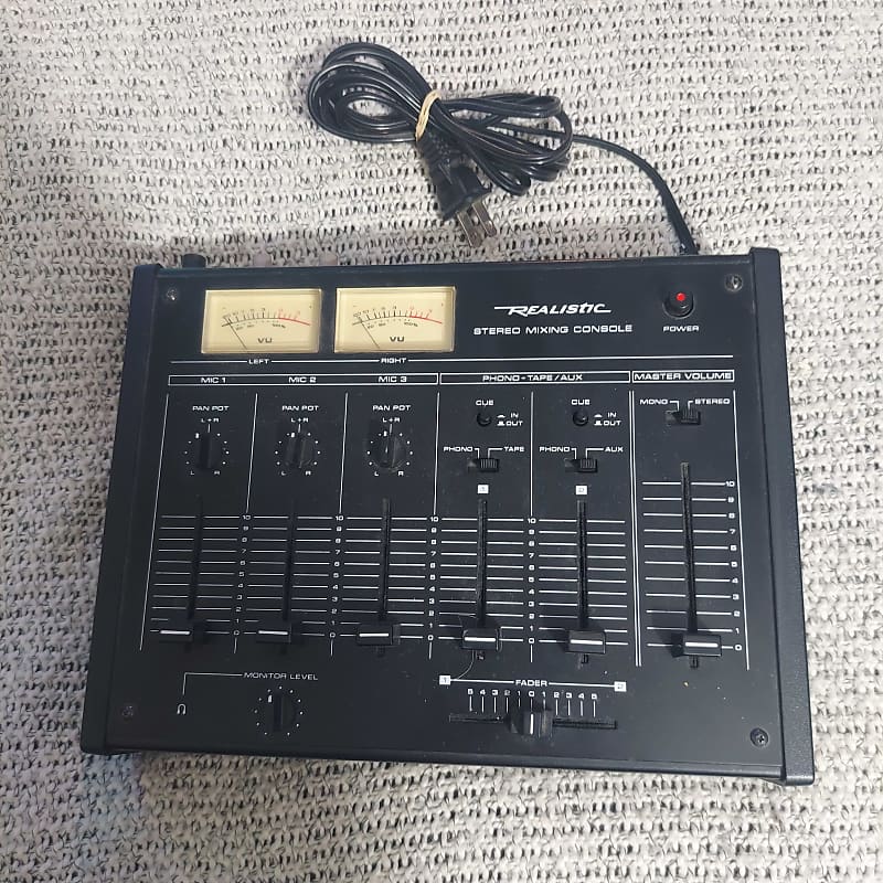 Vintage Realistic Stereo Mixing Console Radio Shack 32-1200C | Reverb