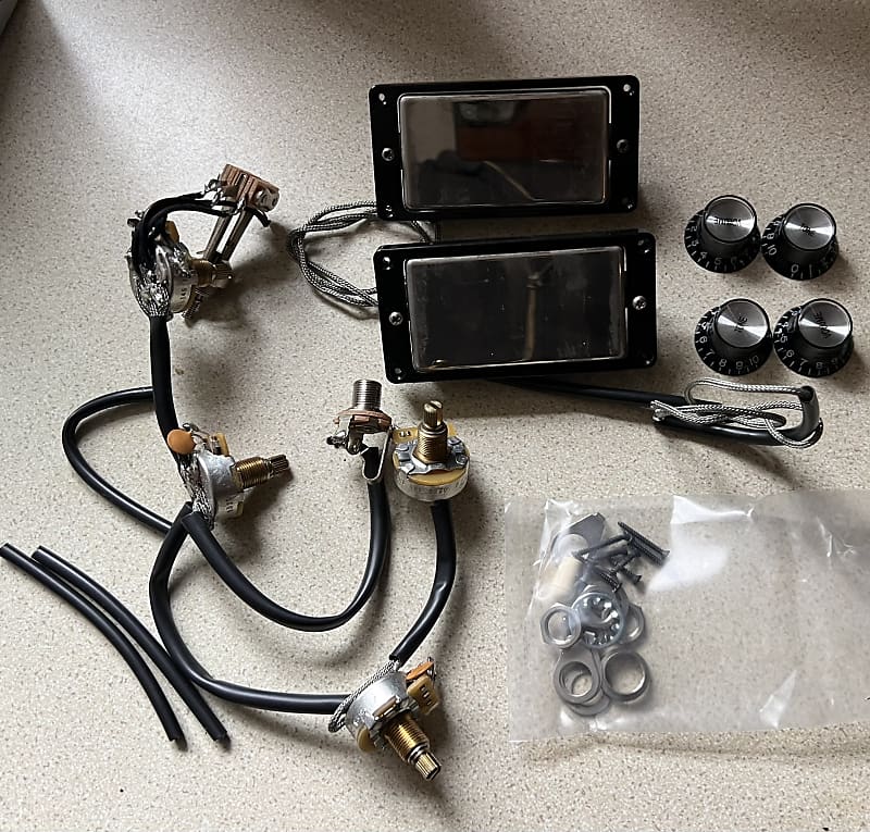 Gibson 335 Bass Pickups and Wiring loom / pots | Reverb