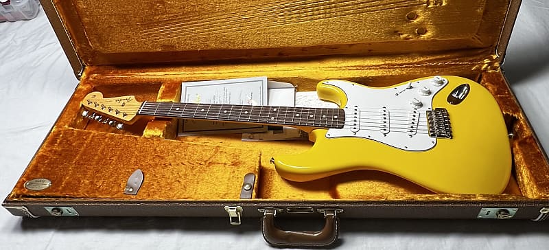 1960 NOS Fender Stratocaster Graffiti Yellow Custom Shop 2009 | Reverb