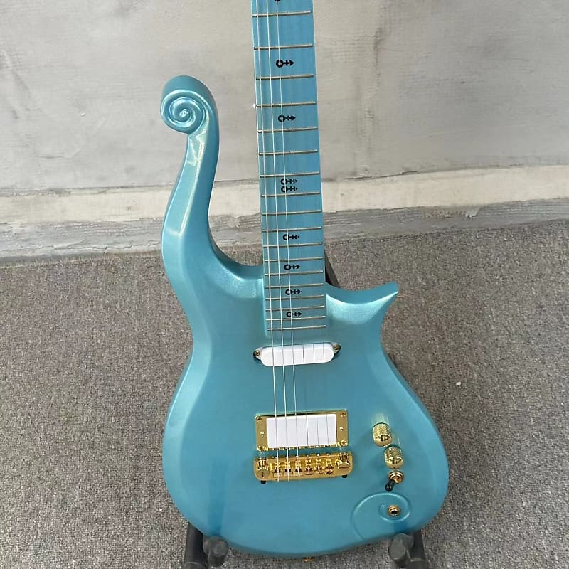 Handmade Light Blue Custom Made Prince Cloud Guitar - Light | Reverb