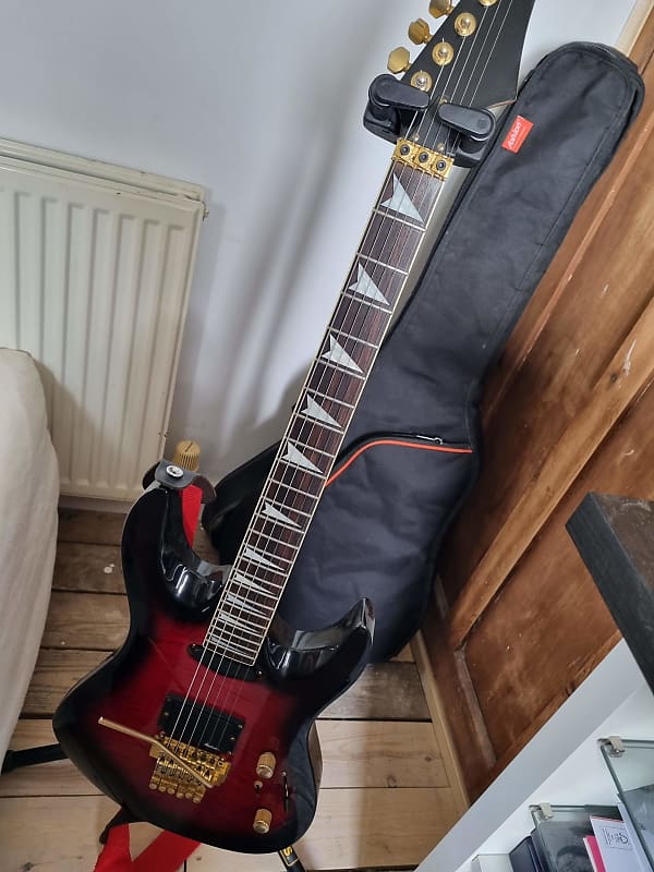 Unknown RG Style Super Strat Guitar Unknown - Red Sunburst | Reverb