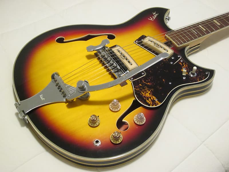 Vintage 1960s Kent Model 820 Electric Guitar - Sunburst Japan | Reverb
