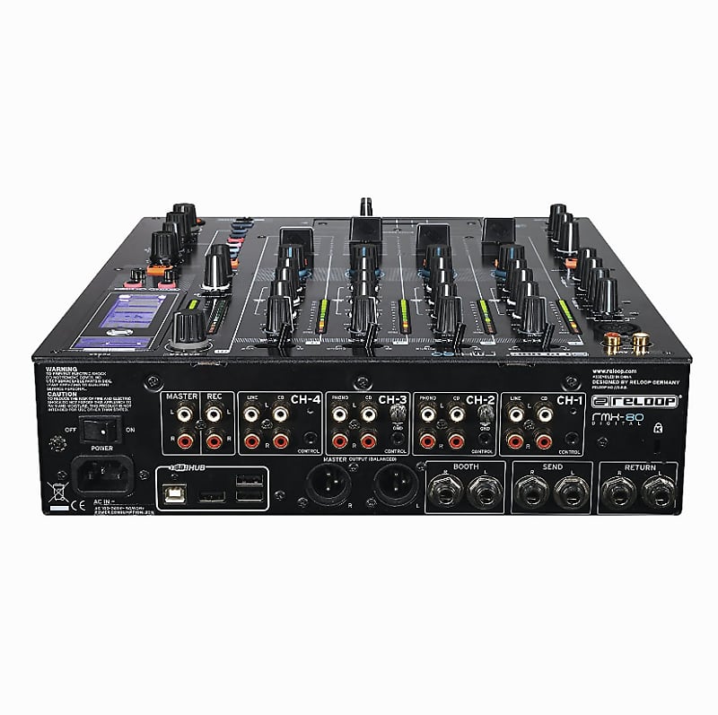 Reloop 4 Plus 1 Channel Digital DJ Mixer with Built in | Reverb