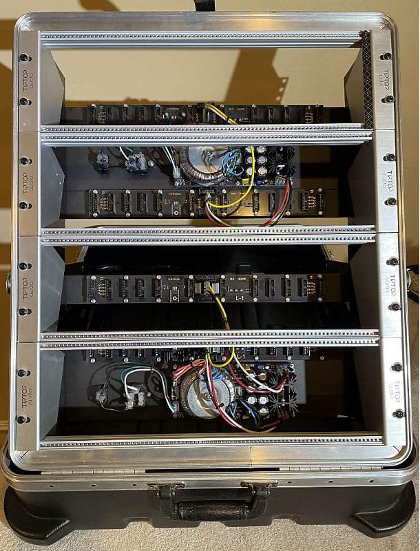 Eurorack case 12U x 84 hp w/dual L-1 Linear Power in SKB case | Reverb