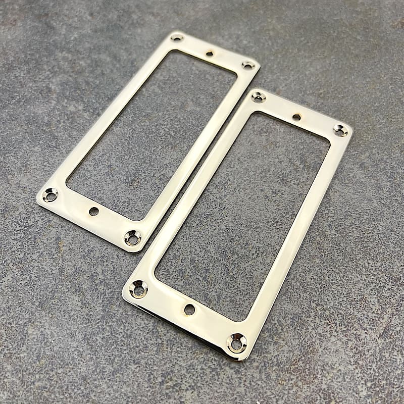 Mini Humbucker Mounting Rings Set - Steel - Gold | Reverb Australia