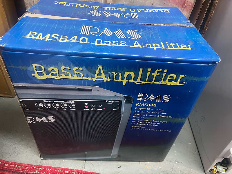 RMS RMSB40 Bass Amplifier New in Box | Reverb