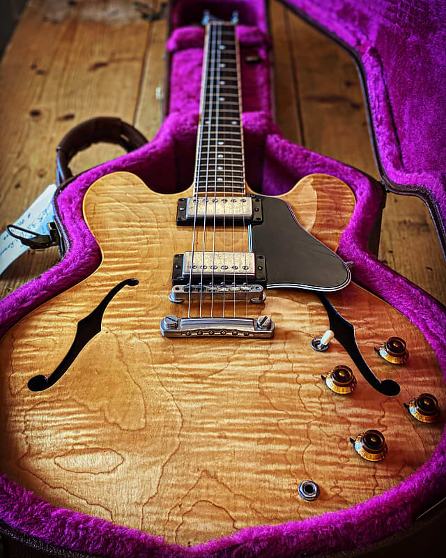 Gibson Vintage 1997 ES 335 Dot Natural Figured | Reverb Denmark