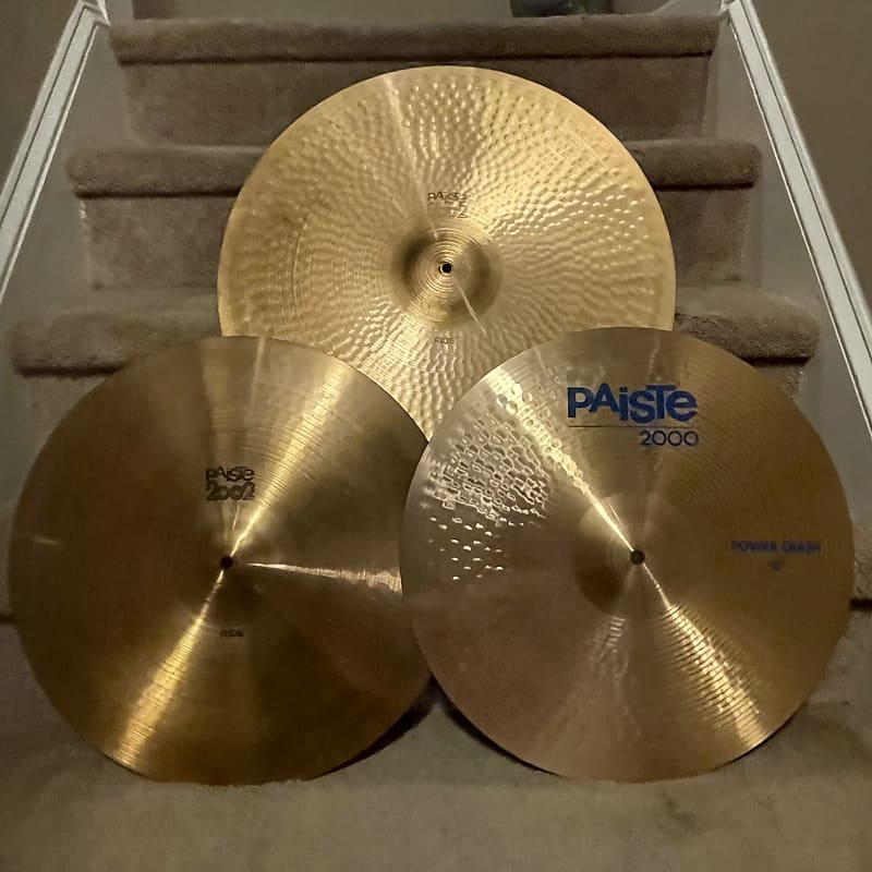 Paiste 2002 vintage ride cymbals black label package. | Reverb