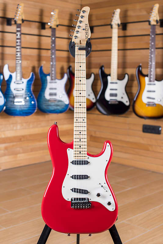 Schecter Custom Shop Traditional SSS Red | Reverb