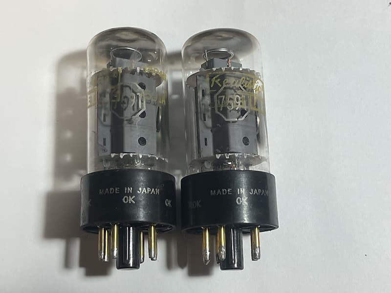 7591a Tubes - VINTAGE - PAIR - JAPAN - Test as NOS/Matched - | Reverb