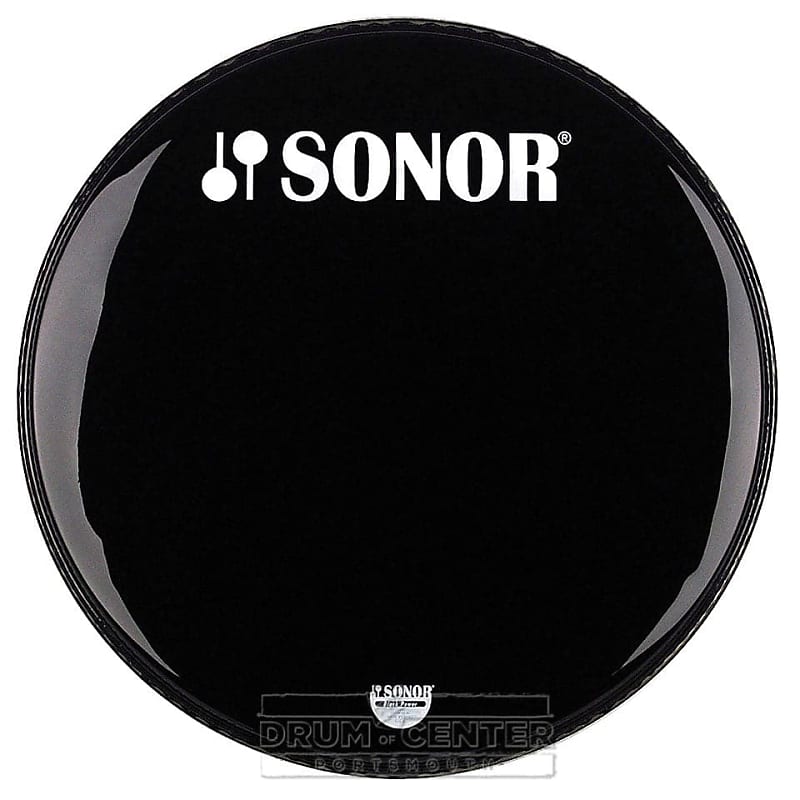 Sonor Bass Drum Logo Head 18" Black | Reverb