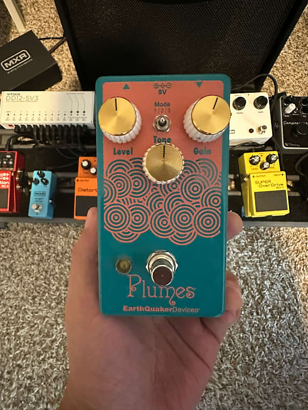EarthQuaker Devices Plumes Overdrive - Water Blue Finish | Reverb