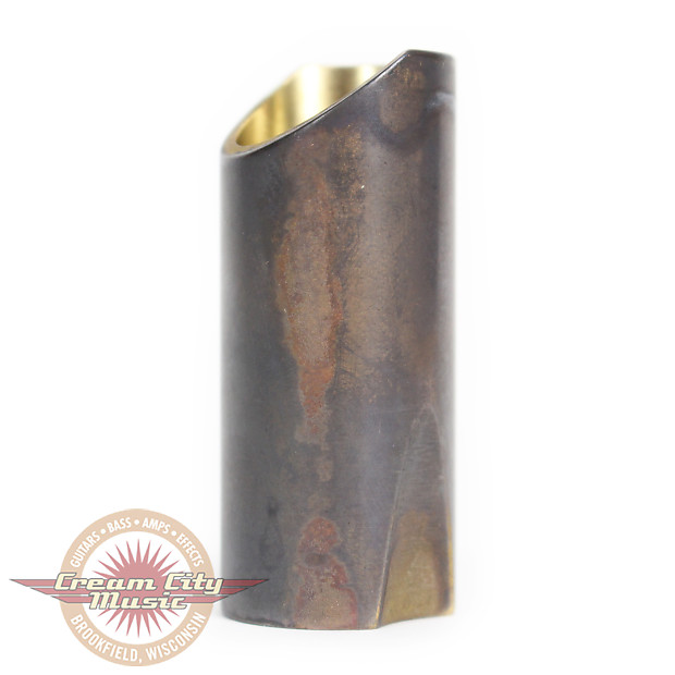 The Rock Slide Original Aged Brass Guitar Slide Extra Large | Reverb