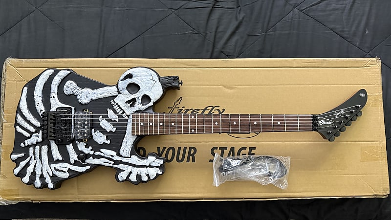 Firefly Skull & Bones Electric Guitar - George Lynch Inspired | Reverb