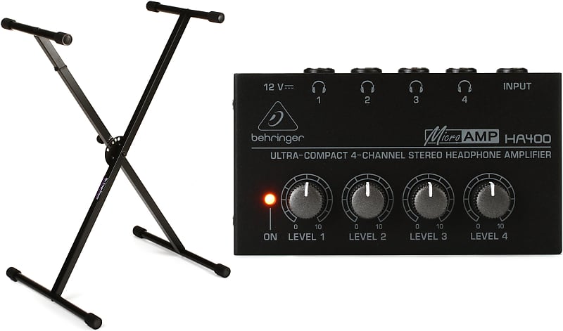 On-Stage KS7190 Classic Single-X Stand Bundle with Behringer | Reverb