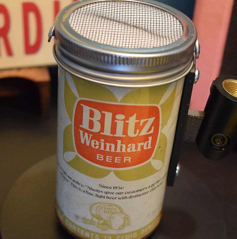 Lo Fi Beer Can Microphone - Blitz Weinhard | Reverb