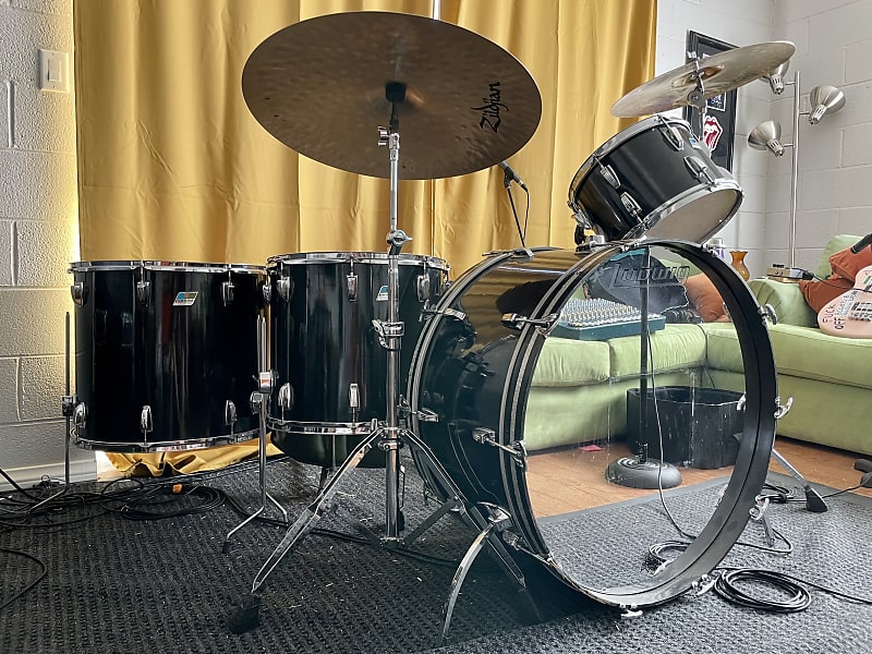 Ludwig Maple 70s - Black Cortex 13/18/20/28 with LM402 | Reverb