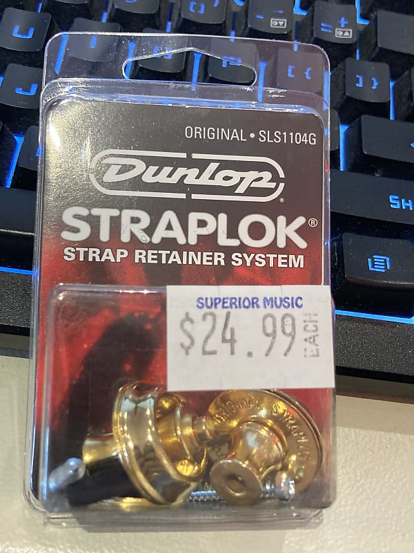 StrapLok Strap retainer system gold 2023 - Gold | Reverb