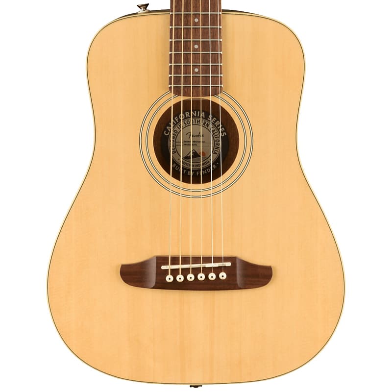 Fender Redondo Mini Acoustic Guitar with Bag - Natural | Reverb