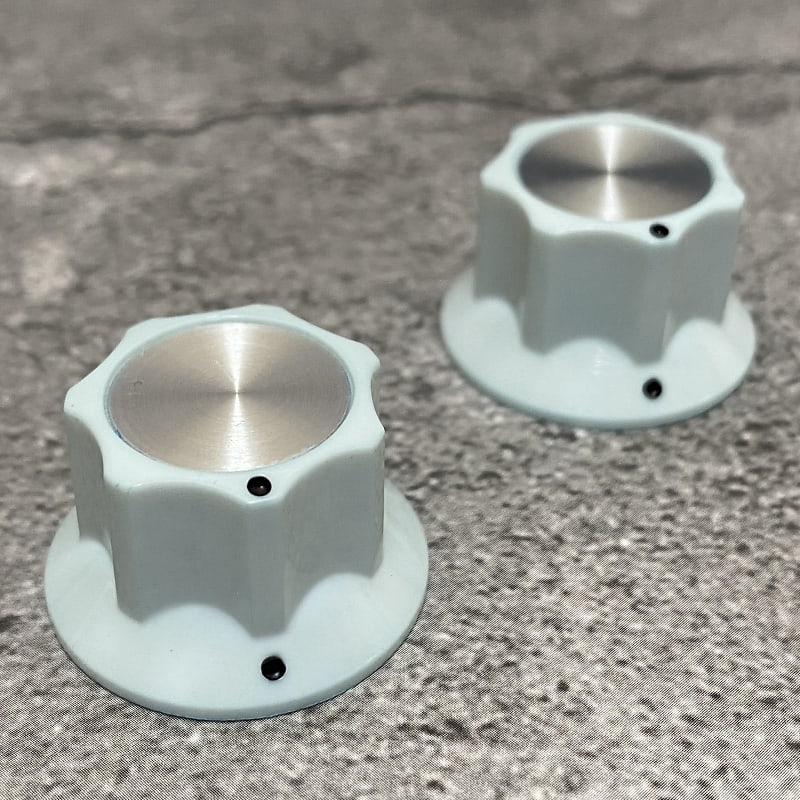 2x Light Teal Custom Color Large Univox Moog Synth Knobs | Reverb