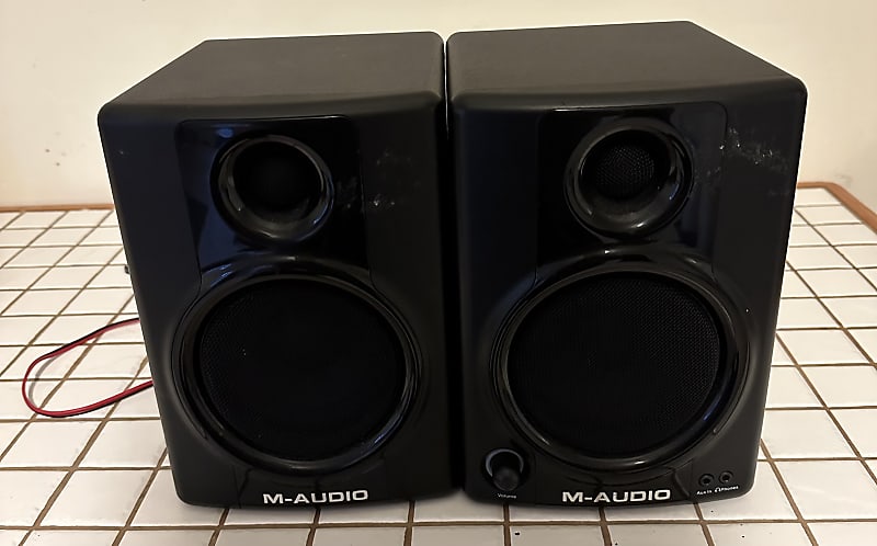 M-Audio AV40 Desktop Speakers (Pair) 2010s - Black | Reverb