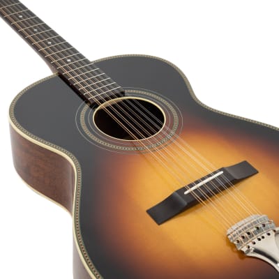 Used Dell Arte John Kinnard Lead Belly 12-String Sunburst | Reverb