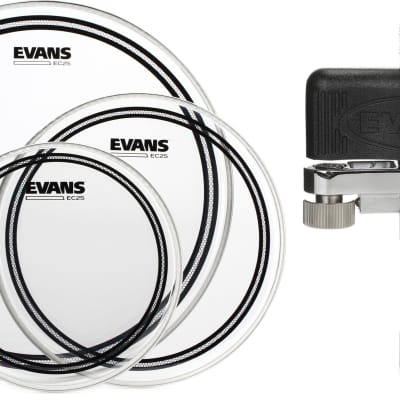 Evans EC2 Clear 3-piece Tom Pack - 10/12/16 inch Bundle with | Reverb