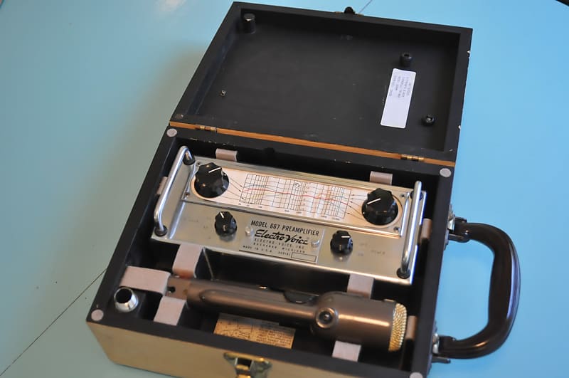 EV-Electro Voice 667 cardioid microphone with pre amplifier | Reverb