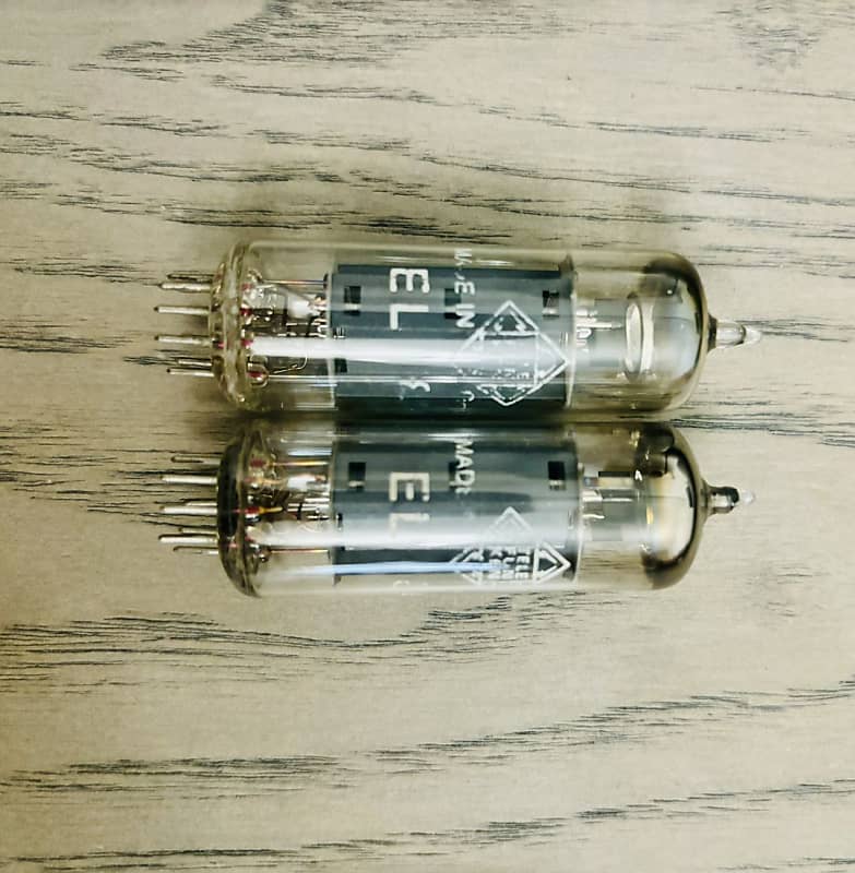Telefunken El84 TELEFUNKEN EL84 6BQ5 O-GETTER COPPER POSTS | Reverb