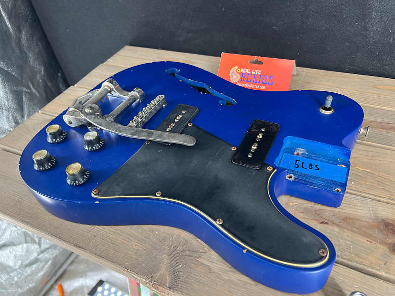Real Life Relics Fully Loaded Tele® T Style Body F Hole Blue | Reverb