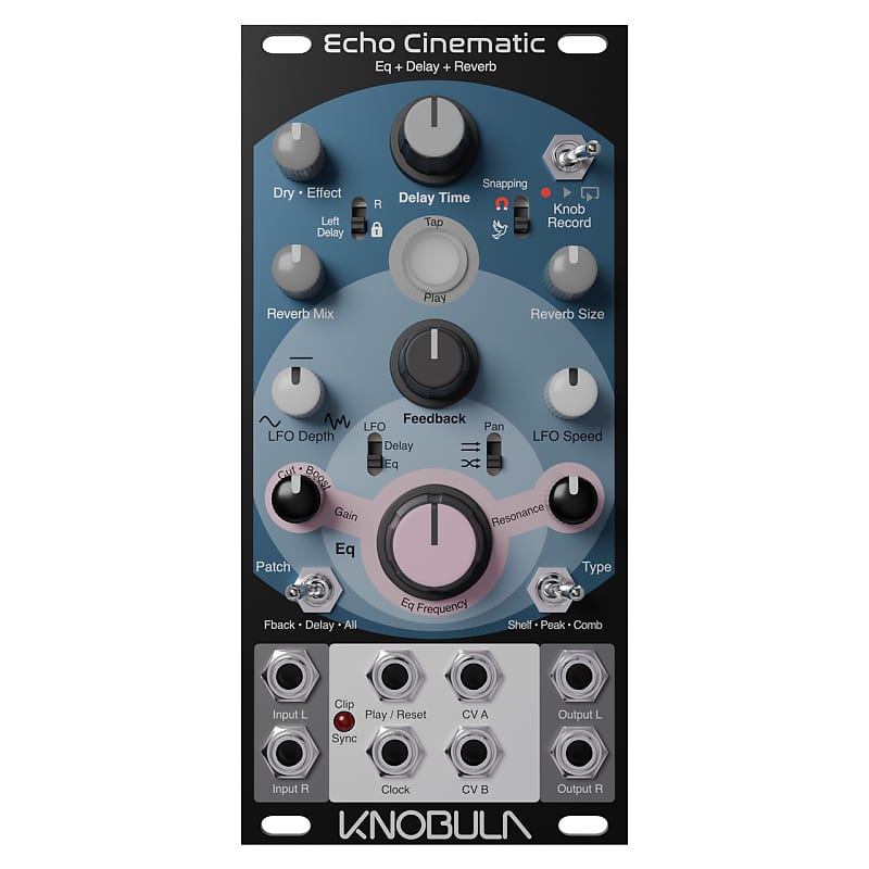 Knobula Echo Cinematic Eurorack FX Module | Reverb