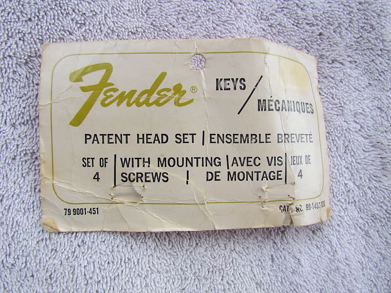 Vintage Fender Bass Tuner Packaging For 4 Fender Bass Tuners | Reverb