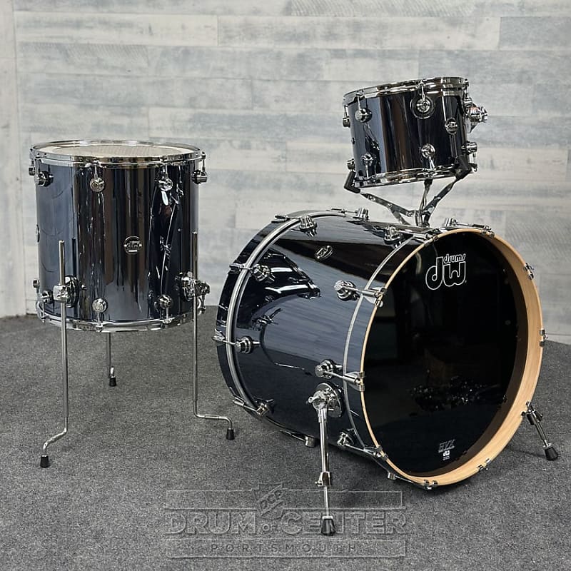 DW Performance 3pc Drum Set Chrome Shadow | Reverb