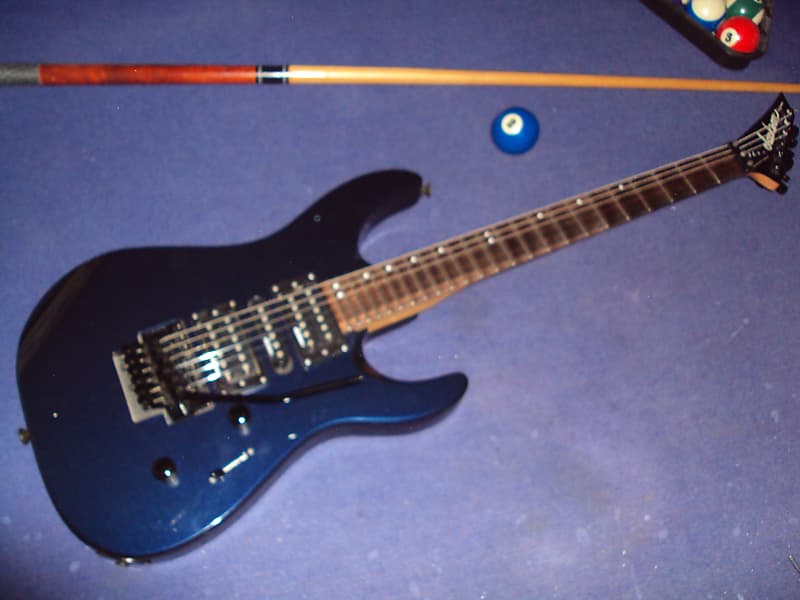 Scalloped Jackson PS 4 Performer+ gigbag, blue, | Reverb