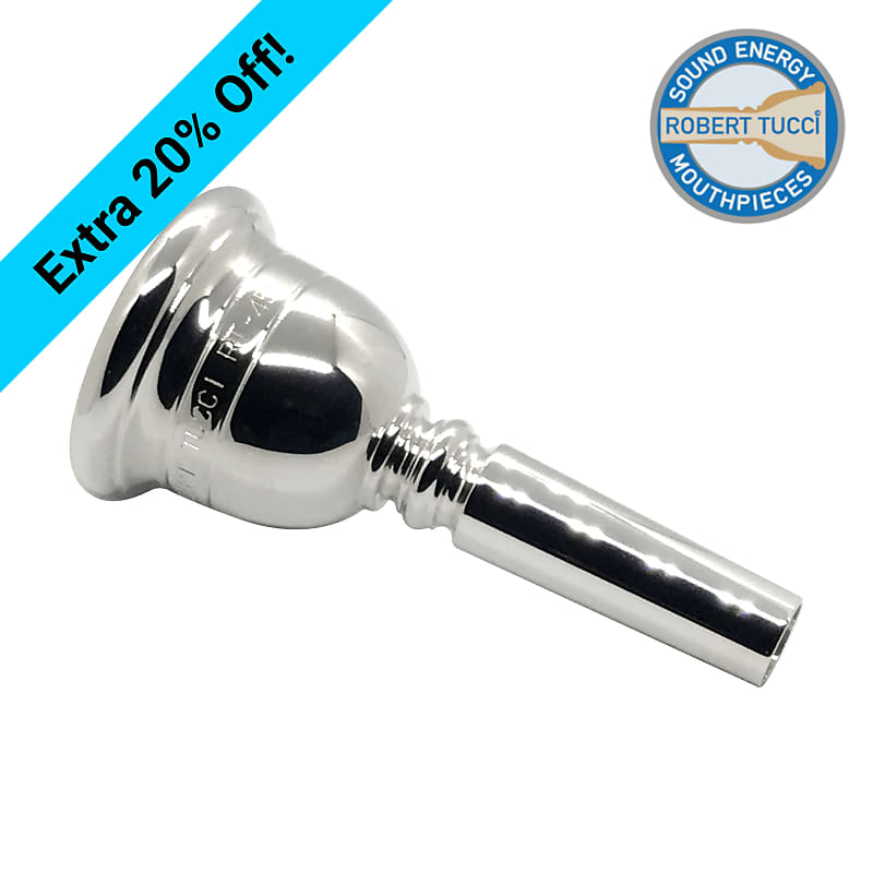 Robert Tucci RT-45 Tuba Mouthpiece - Silver | Reverb