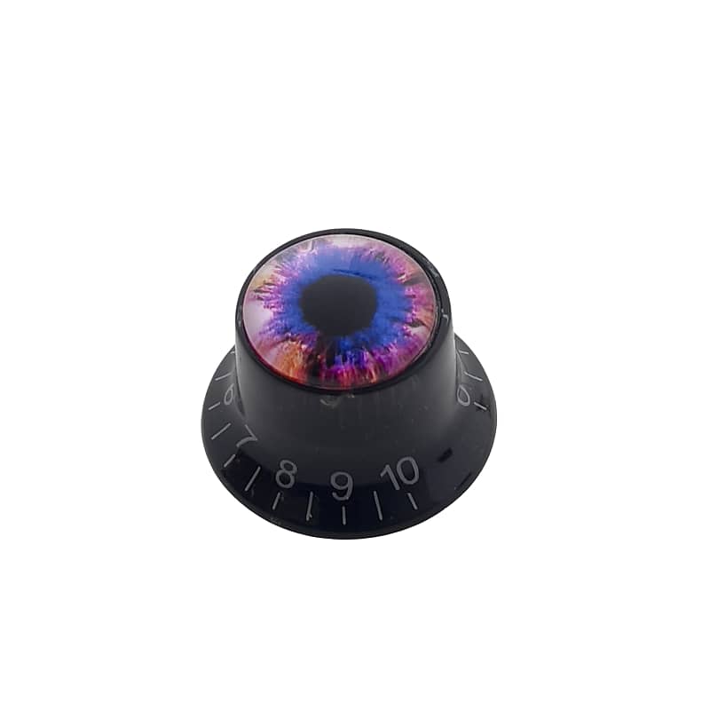 Dragon Eyes (Colorful) - Custom Guitar Knobs - Black Top Hat | Reverb