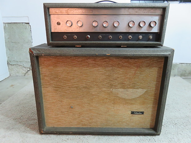 Vintage Silvertone 1484 Twin Twelve Amplifier Amp Sears 185 | Reverb