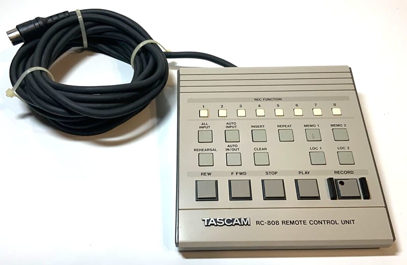 Used Working Tascam RC-808 Remote Control DA-38 DA-88 | Reverb