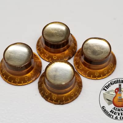 1960s Gibson Reflector Knob Set (4) - 100% Genuine Vintage | Reverb