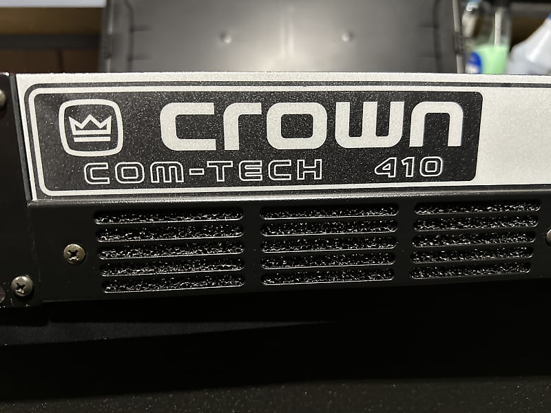 Crown Com-Tech 410 2-Channel Commercial Power Amplifier 1990s | Reverb