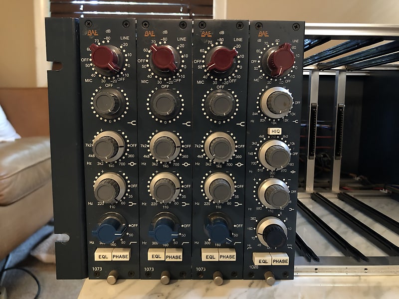 PAIR: BAE Neve 1073 Preamp / EQ Vertical Modules - Brent | Reverb