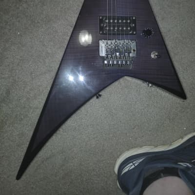 Jackson Rhoads V 1995-2000 - Black Flame | Reverb