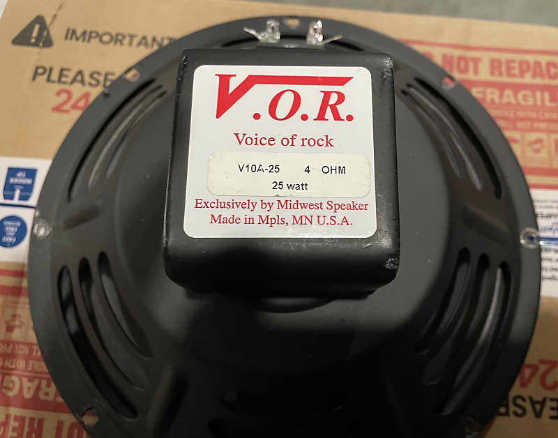 Voice of Rock V10A- 25. 4 ohm 25watt Alnico 2020 | Reverb