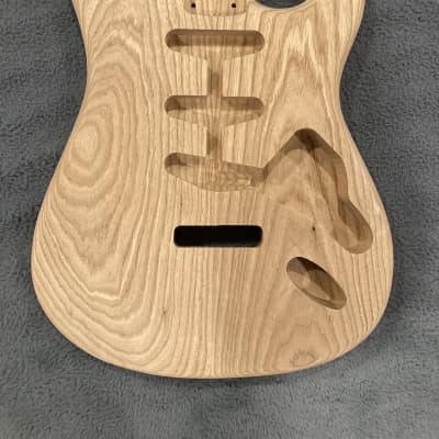 Unfinished 2 piece ROASTED SWAMP ASH S-Style Guitar Body | Reverb